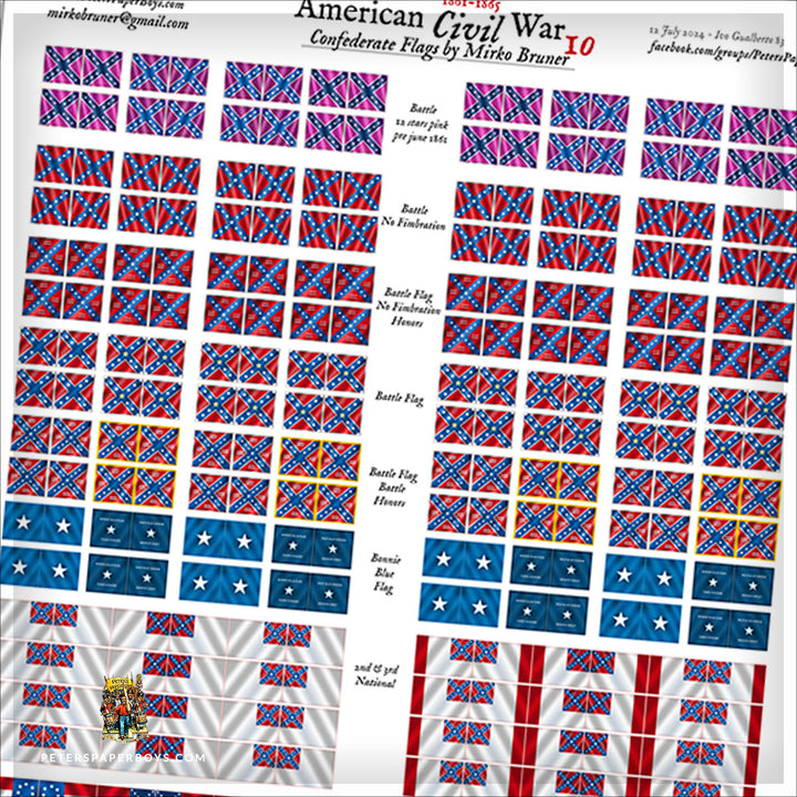 A.C.W. Confederate Flags 10mm - Free Download – Peter's Paperboys
