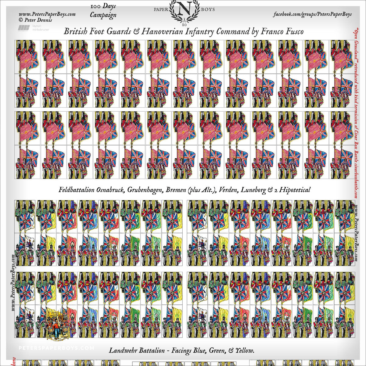 Napoleonic British Foot Guards & Hanoverian Infantry Command 10mm ...