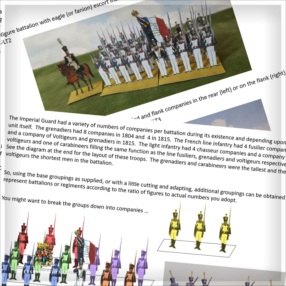 NapFlat Guidance for Assembling French Napoleonic Paper Soldiers ...