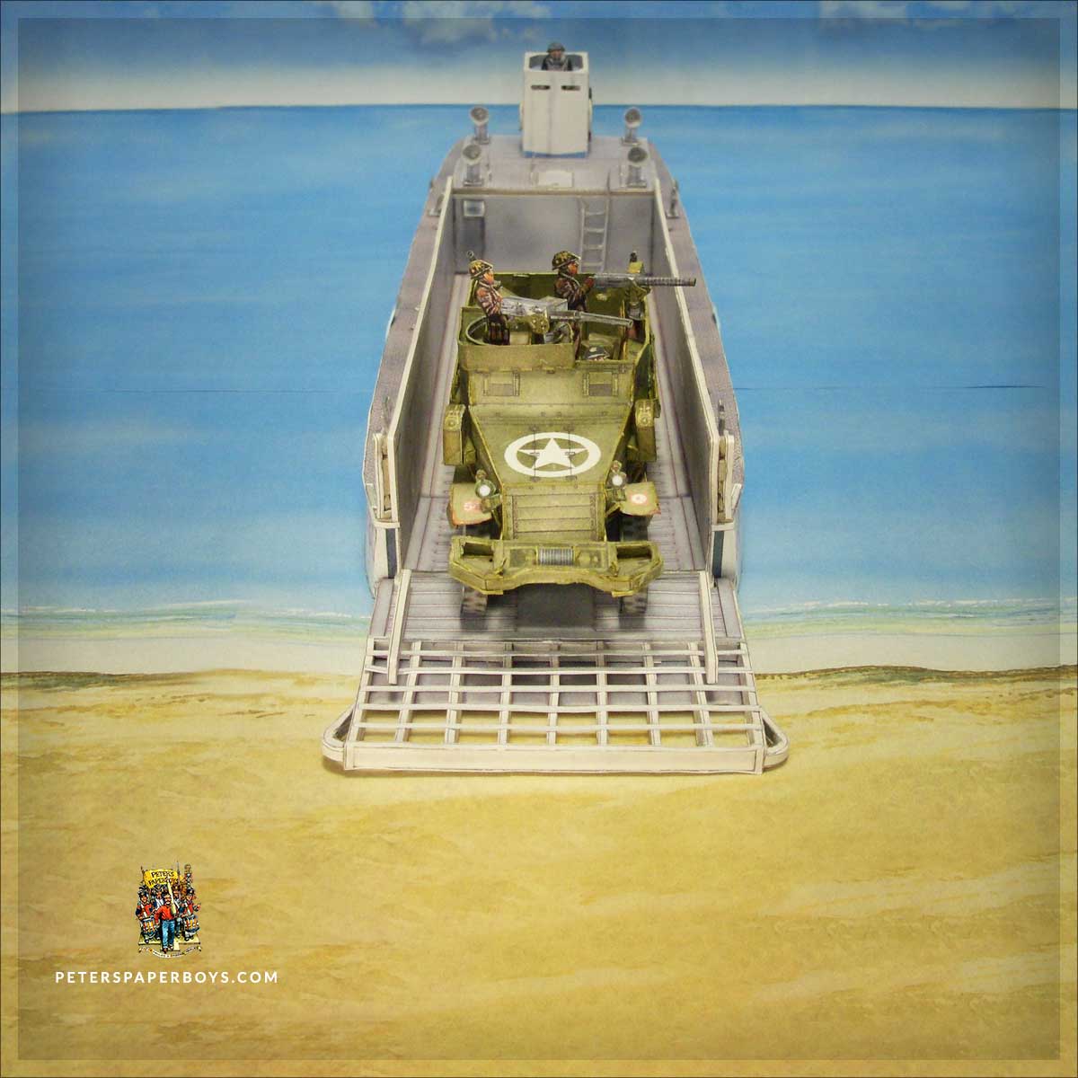 WW2 Royal Navy Landing Craft Mechanized 3 – Peter's Paperboys