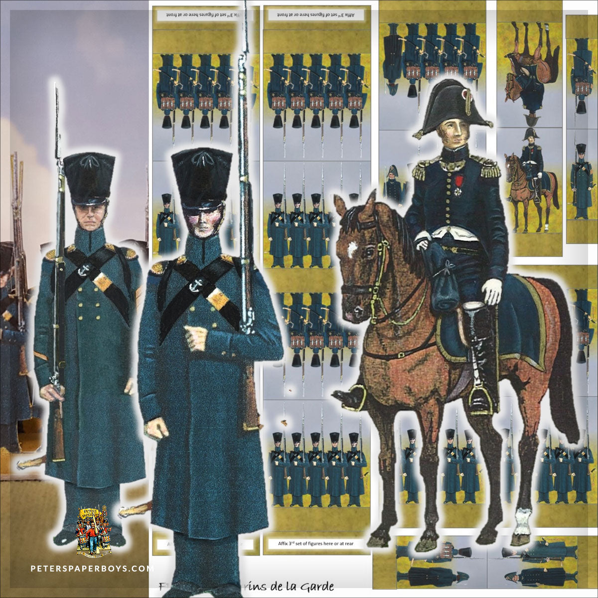 NapFlat France: Marins (Sailors) of the Guard, 1815 – Peter's Paperboys