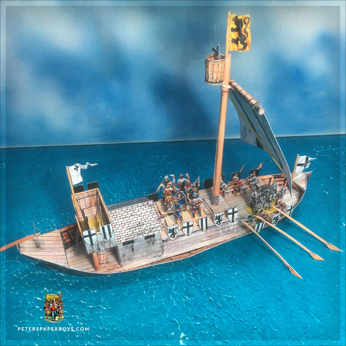 RUS Medieval River Barge 28mm – Peter's Paperboys