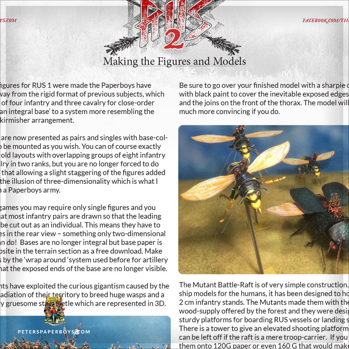 RUS Making the Figures & Models, 28mm Free Download – Peter's Paperboys