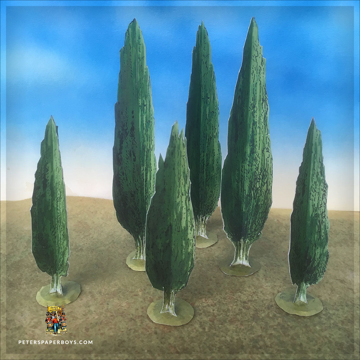 Trees Cypress 28mm – Peter's Paperboys