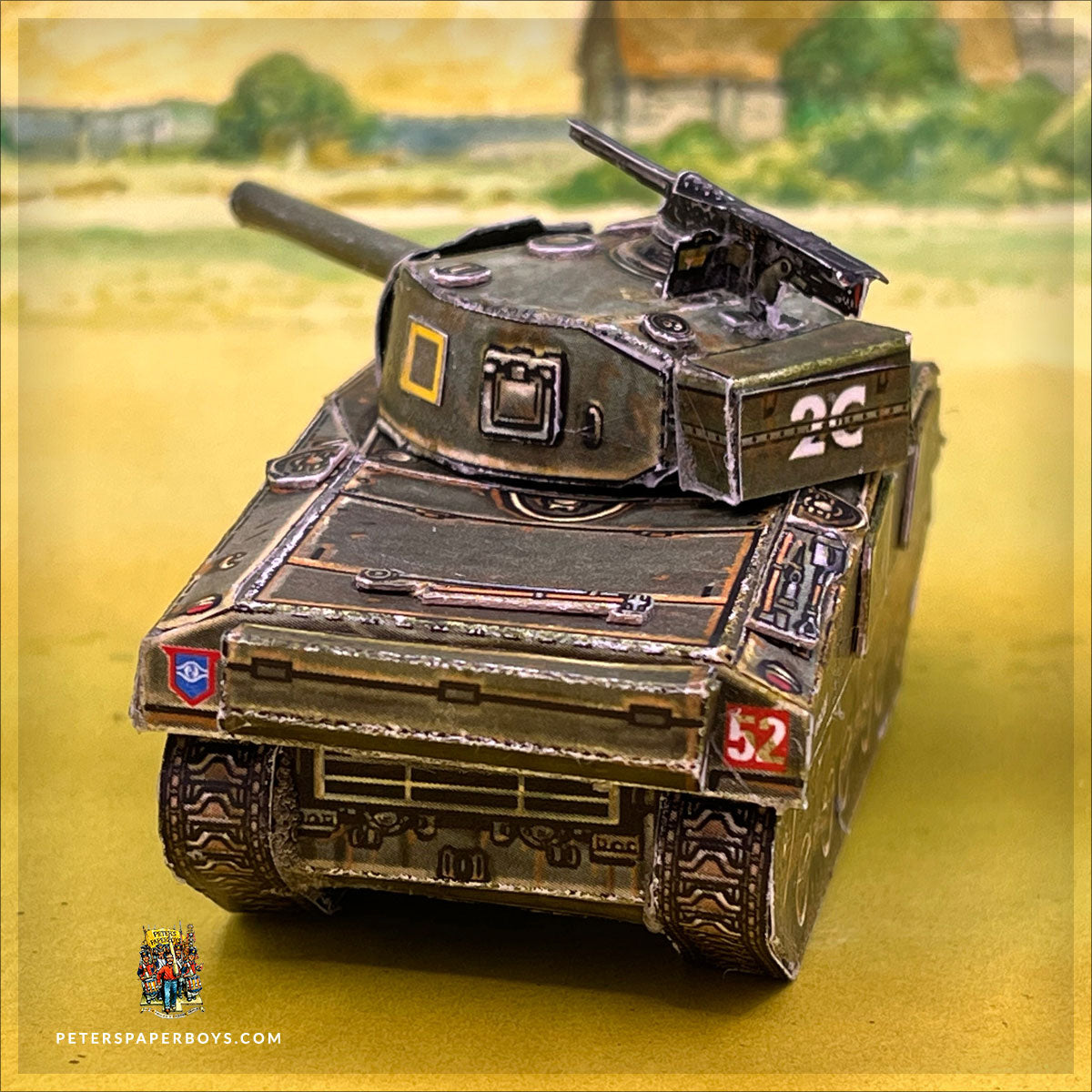 WW2 UK Sherman Tank 1 28mm – Peter's Paperboys