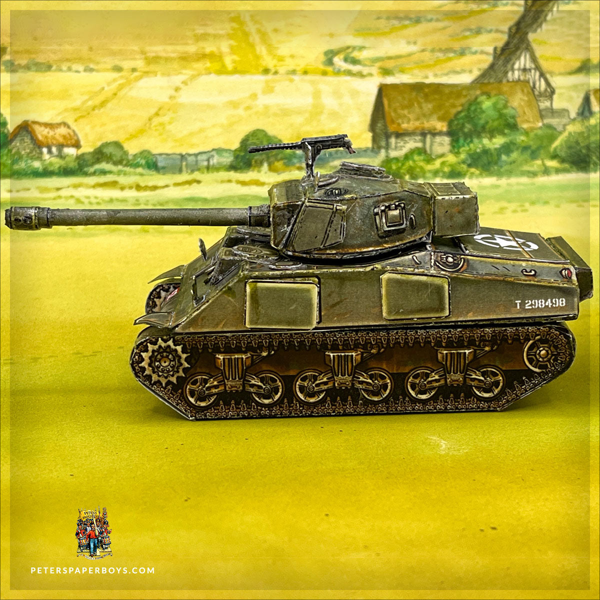 WW2 UK Sherman Firefly Tank 1 28mm – Peter's Paperboys