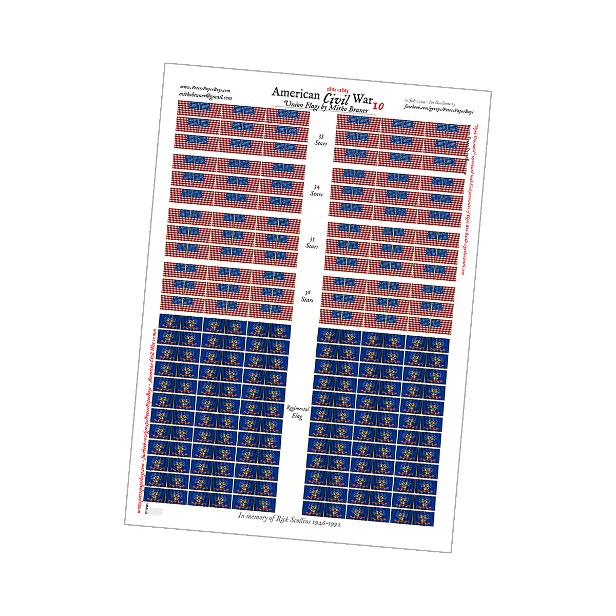 10mm ACW Union Flags - Free download – Peter's Paperboys