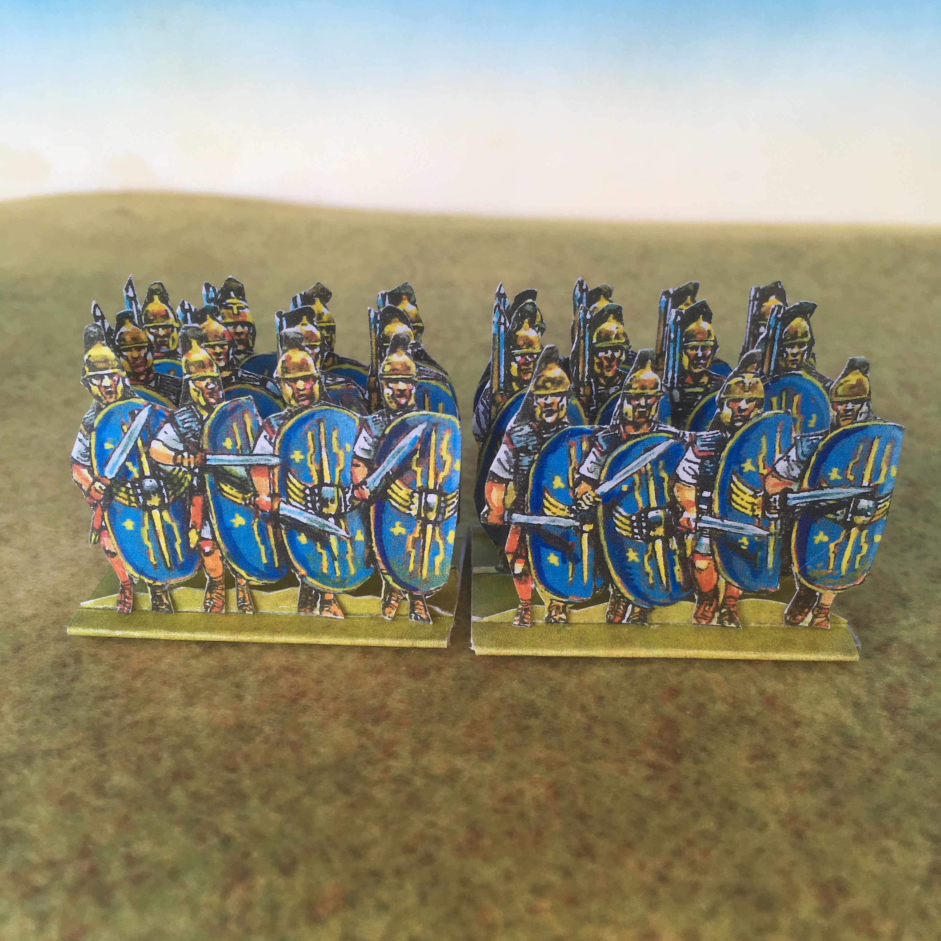 Roman Caesarian - Blue Wing Shield Infantry – Peter's Paperboys
