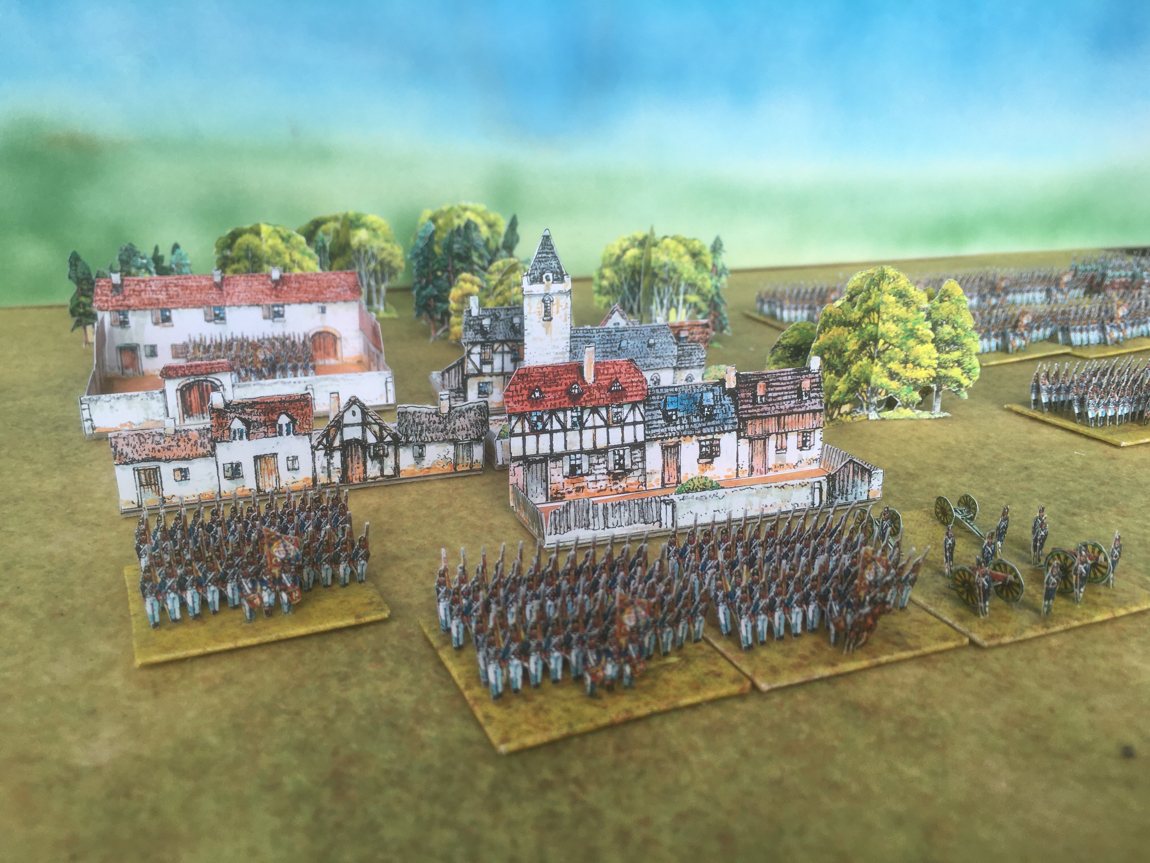 10mm Flat fold-down buildings – Peter's Paperboys