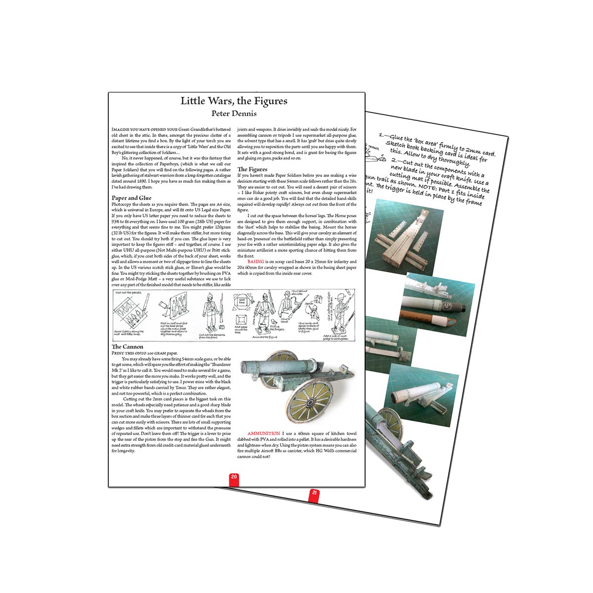 Making Little Wars Paper Figures, Plus a FREE 2D Cannon – Peter's Paperboys