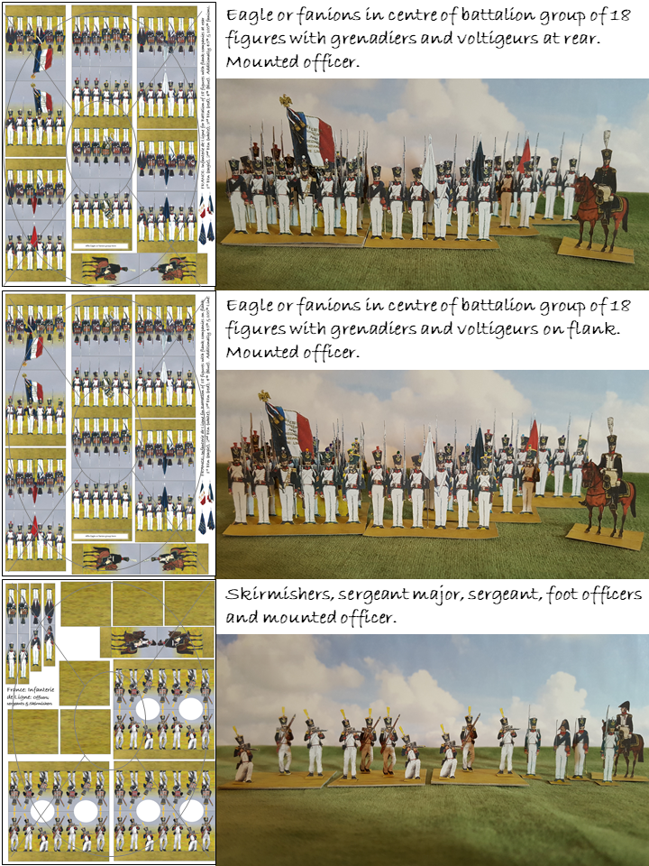 France: Line Infantry in Trousers, 1812-15 (18 figures per battalion i ...